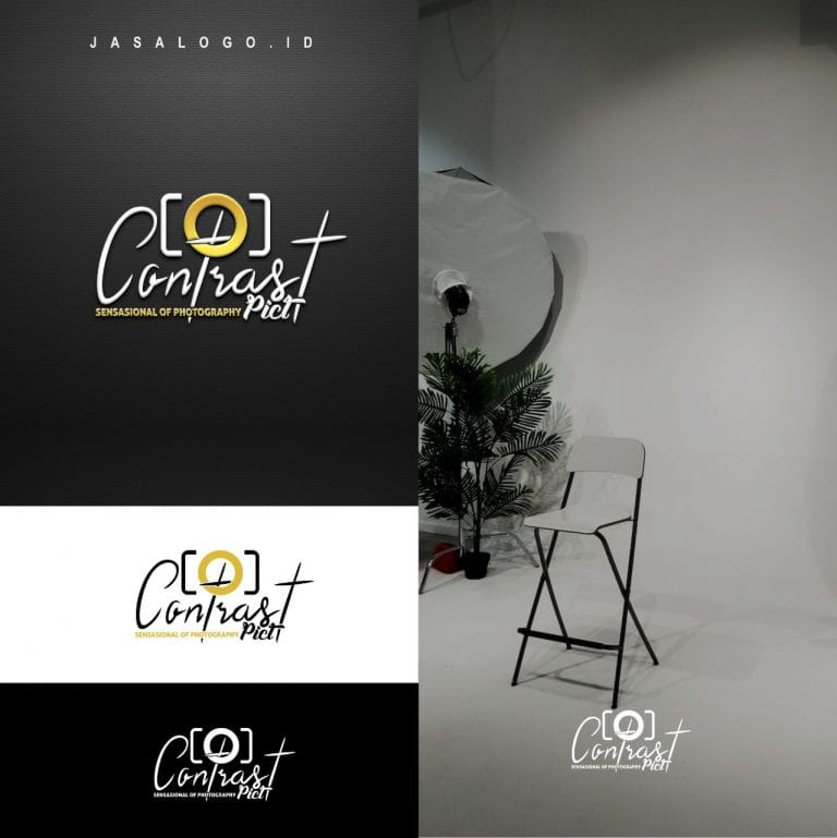 Desain Logo Fotografer Contrast PICT - Jasalogo.id