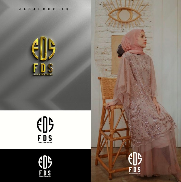 Desain Logo Gamis dan Oneset – FDS – Jasalogo.id