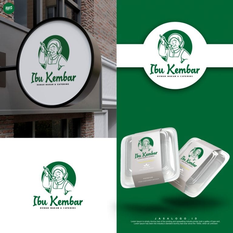 Logo Rumah Makan & Catering Ibu Kembar - Jasalogo.id