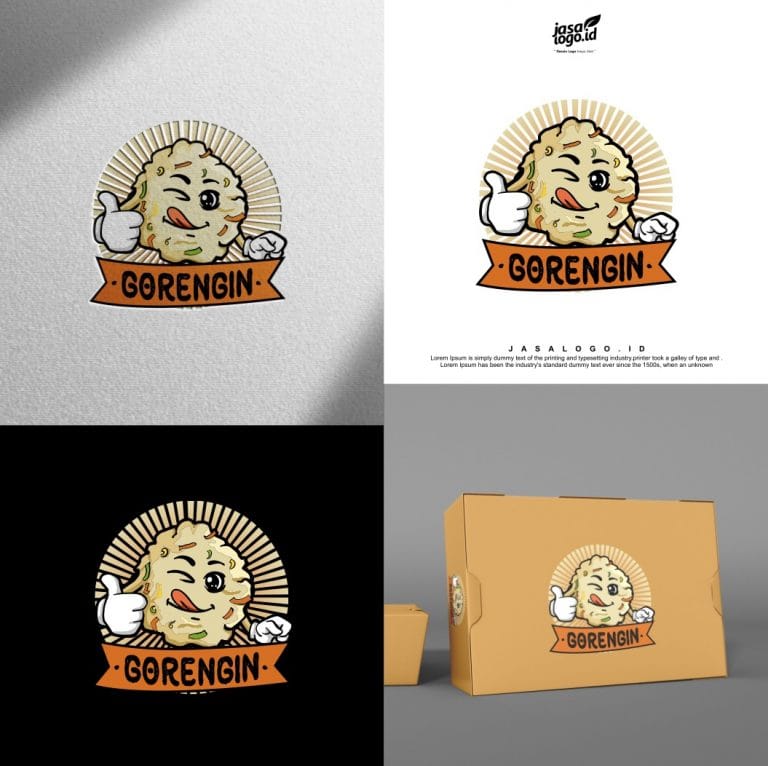 Logo Gorengan untuk Client Gorengin - Jasalogo.id