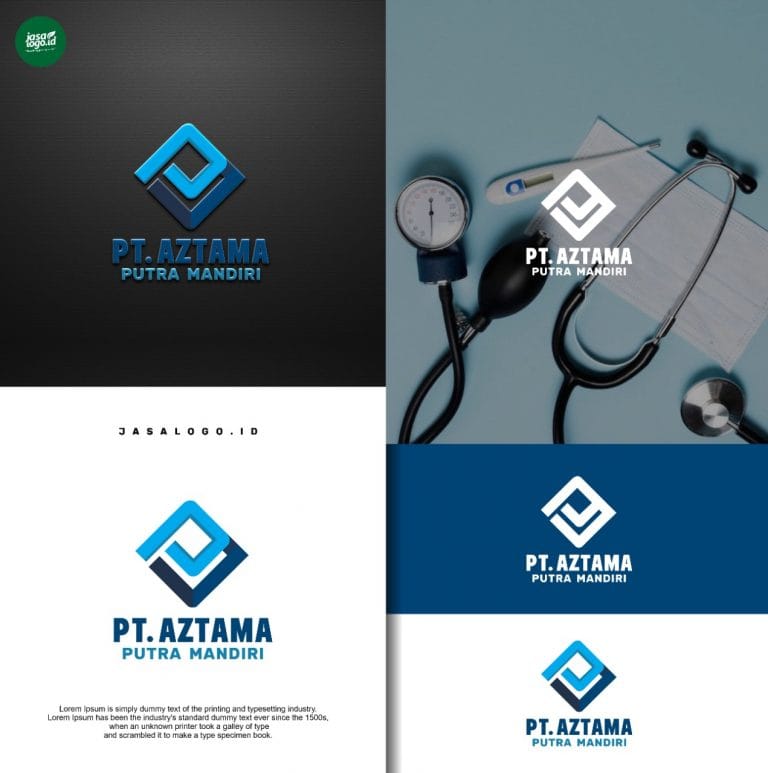 Logo Perusahaan Penyedia Alat Kesehatan PT AZTAMA - Jasalogo.id