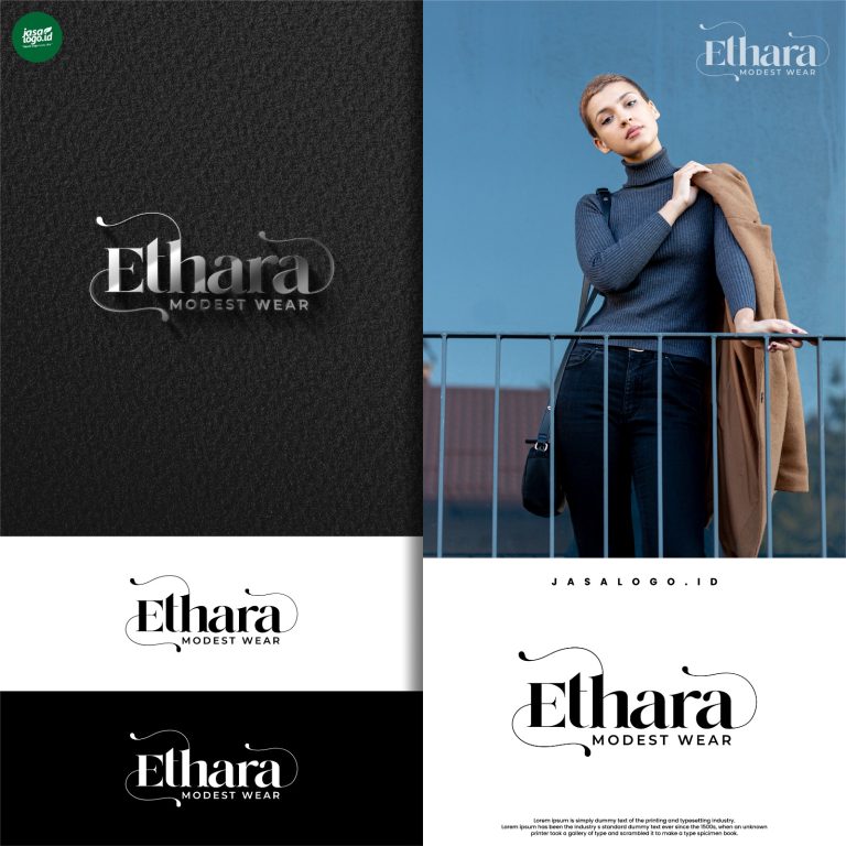 Desain Logo MODEST WEAR Client Ethara - Jasalogo.id