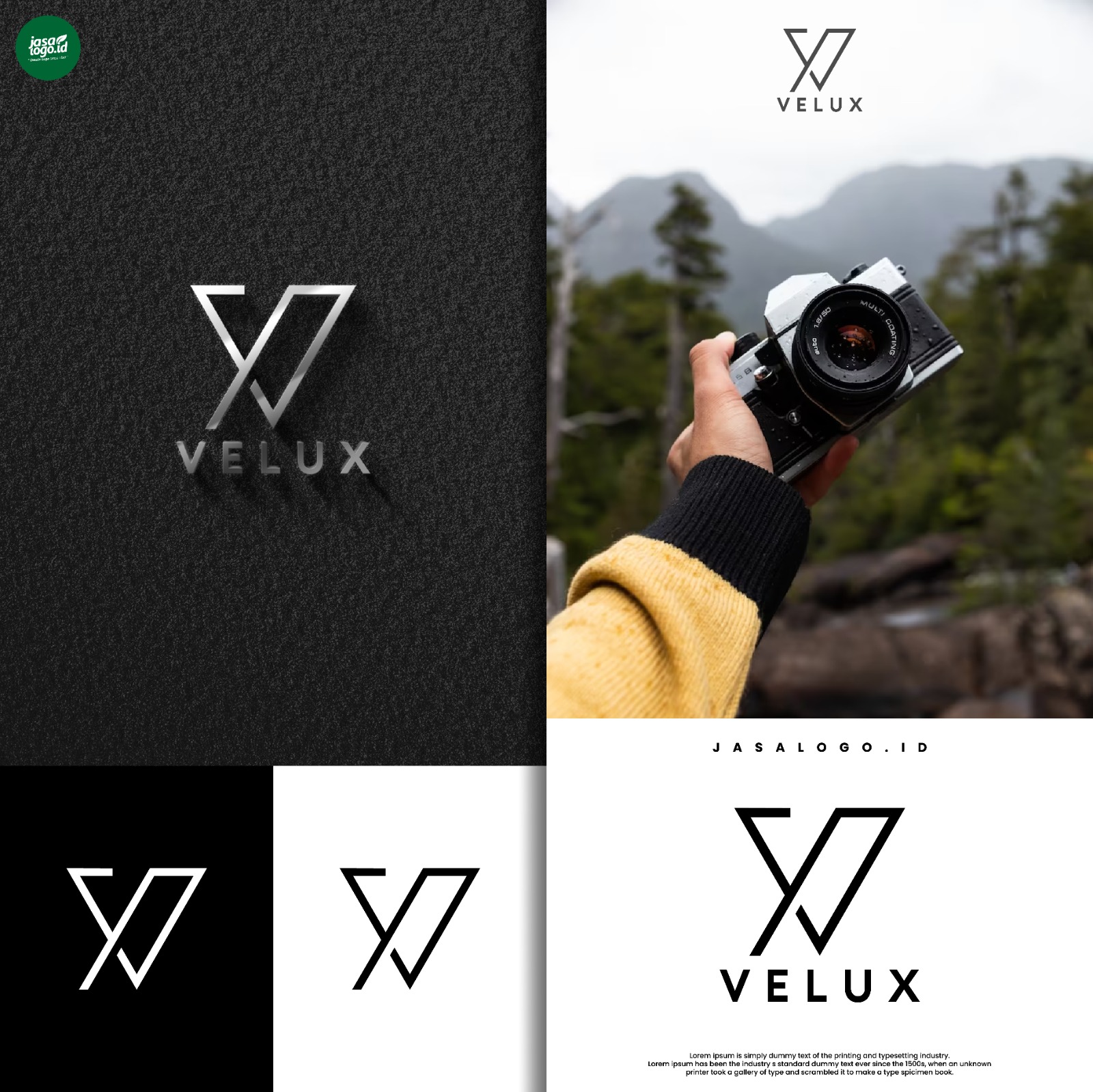 Desain Logo Photography untuk Velox – Jasalogo.id