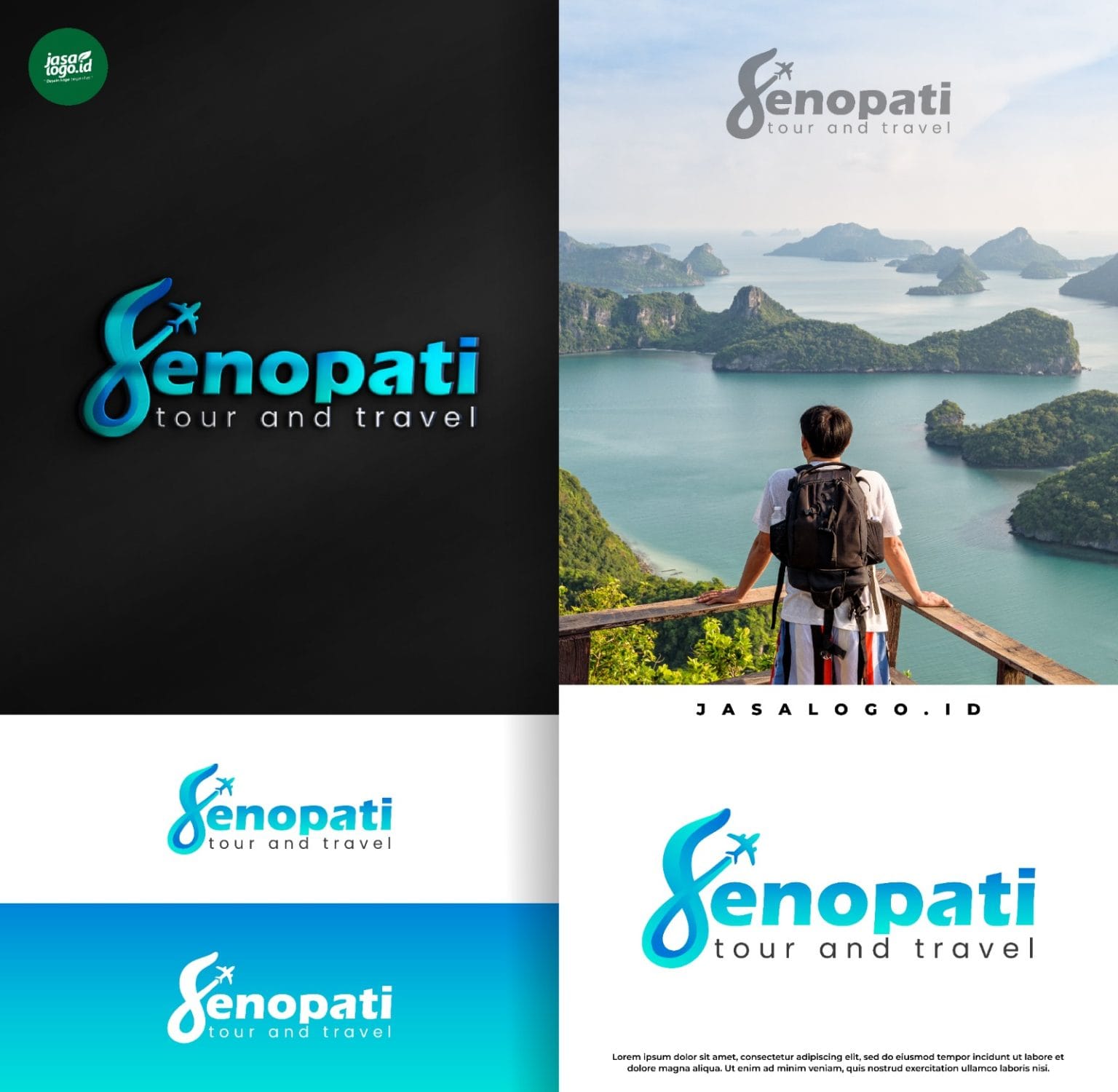 Desain Logo Tour and Travel untuk Senopati - Jasalogo.id