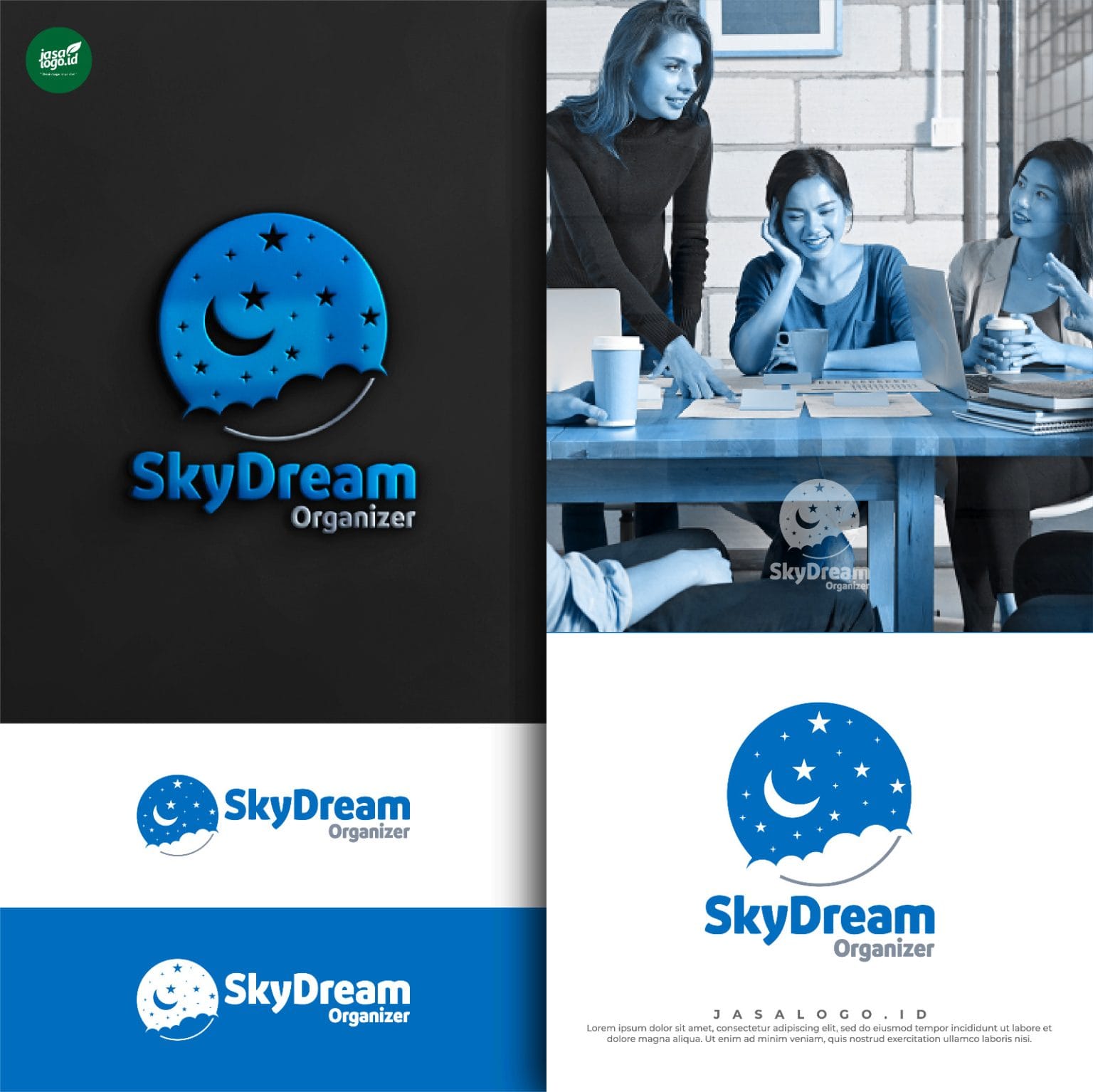 Desain Logo Event Organizers SkyDream Organizer - Jasalogo.id