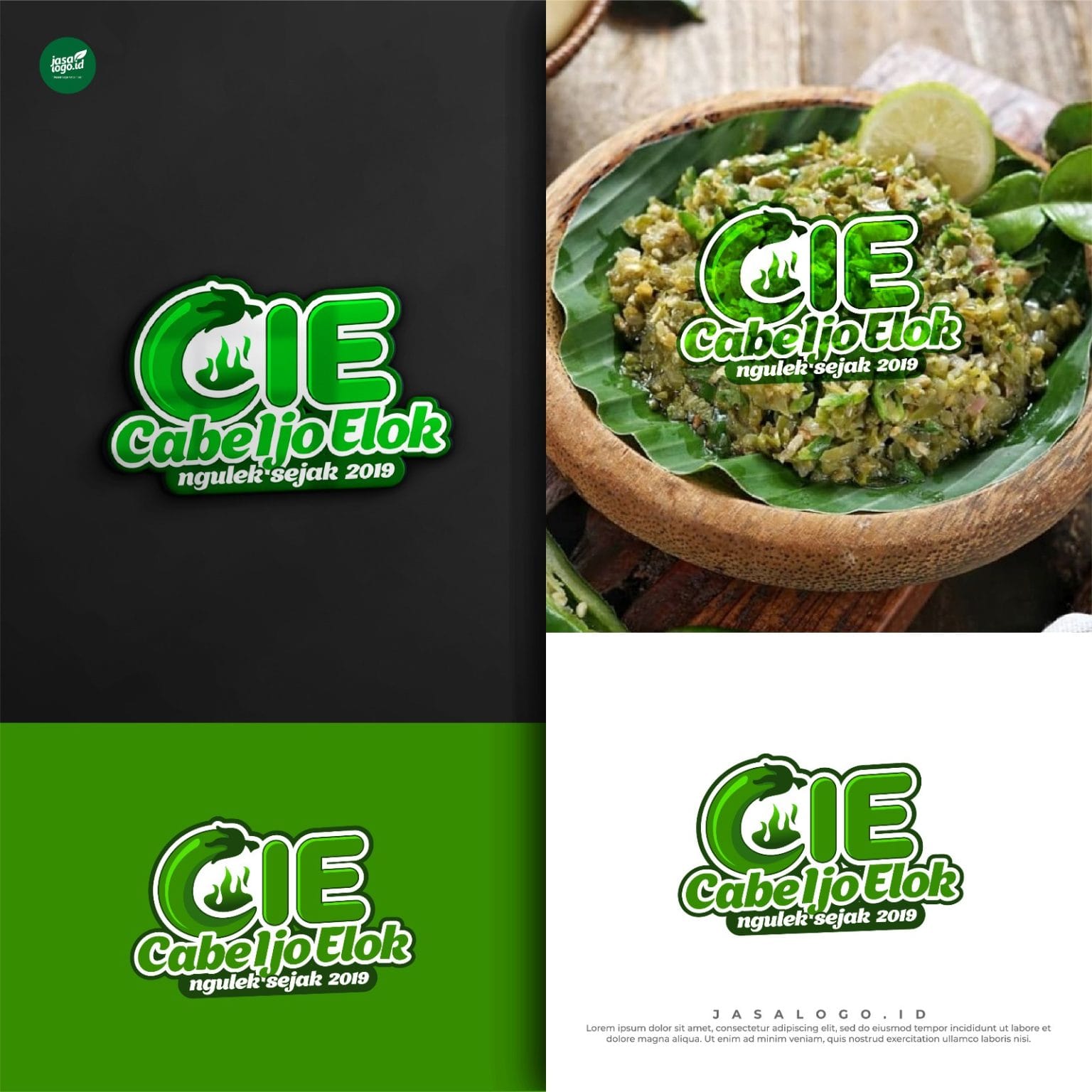 Logo Sambel IJO untuk CIE - Jasalogo.id
