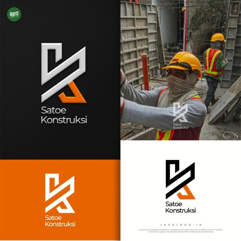 3 Desain Logo Kontruksi Keren client SATOE - Jasalogo.id
