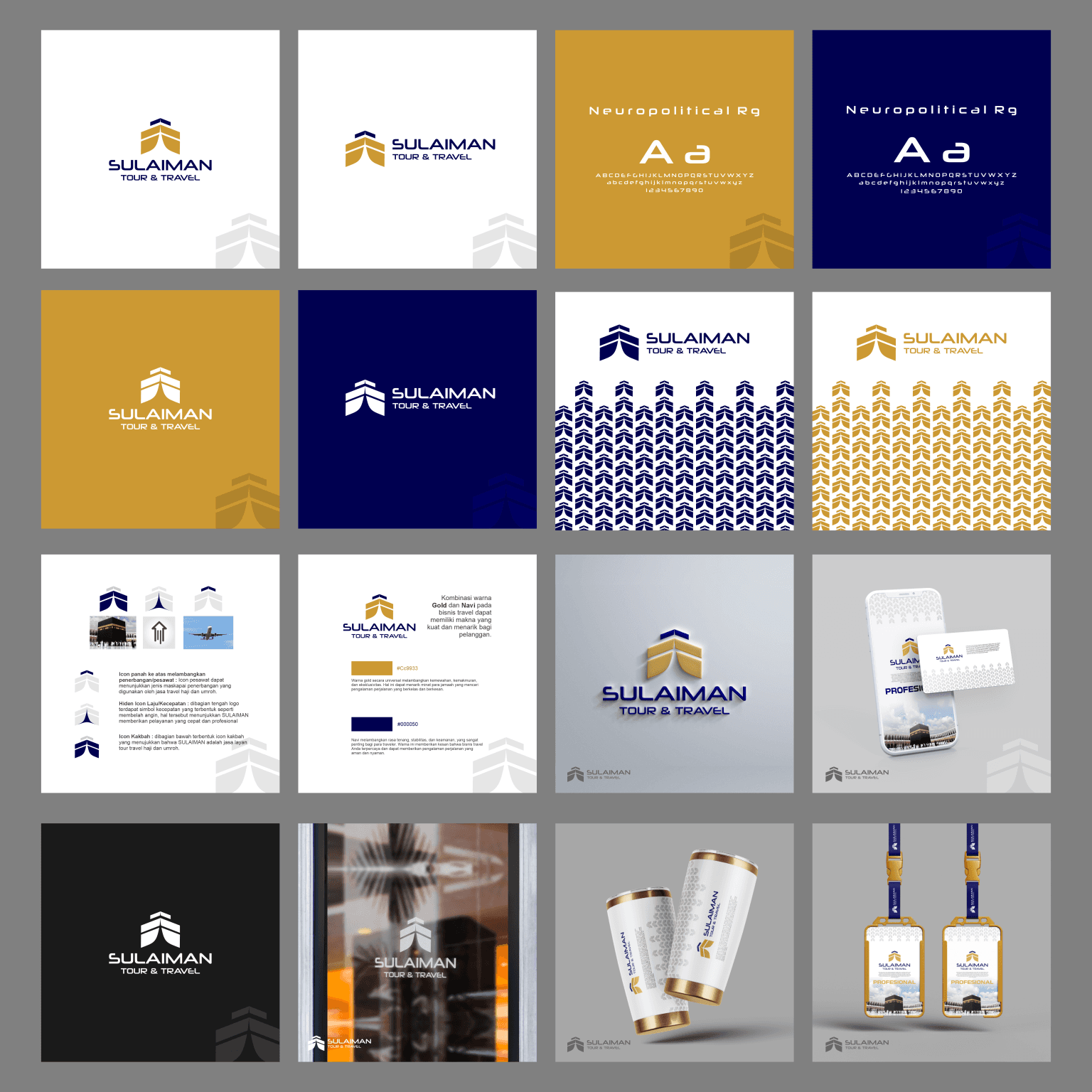 Desain Logo + Filosofi Travel Haji Umroh untuk Sulaiman - Jasalogo.id