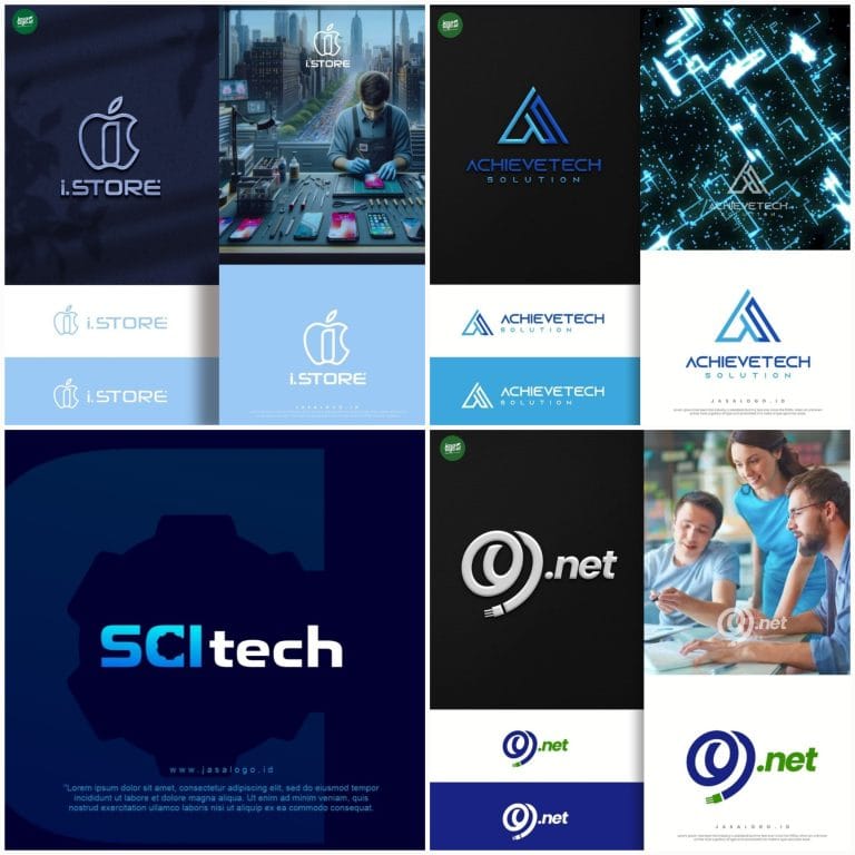 7 Desain Logo Teknologi yang Tampak Canggih - Jasalogo.id