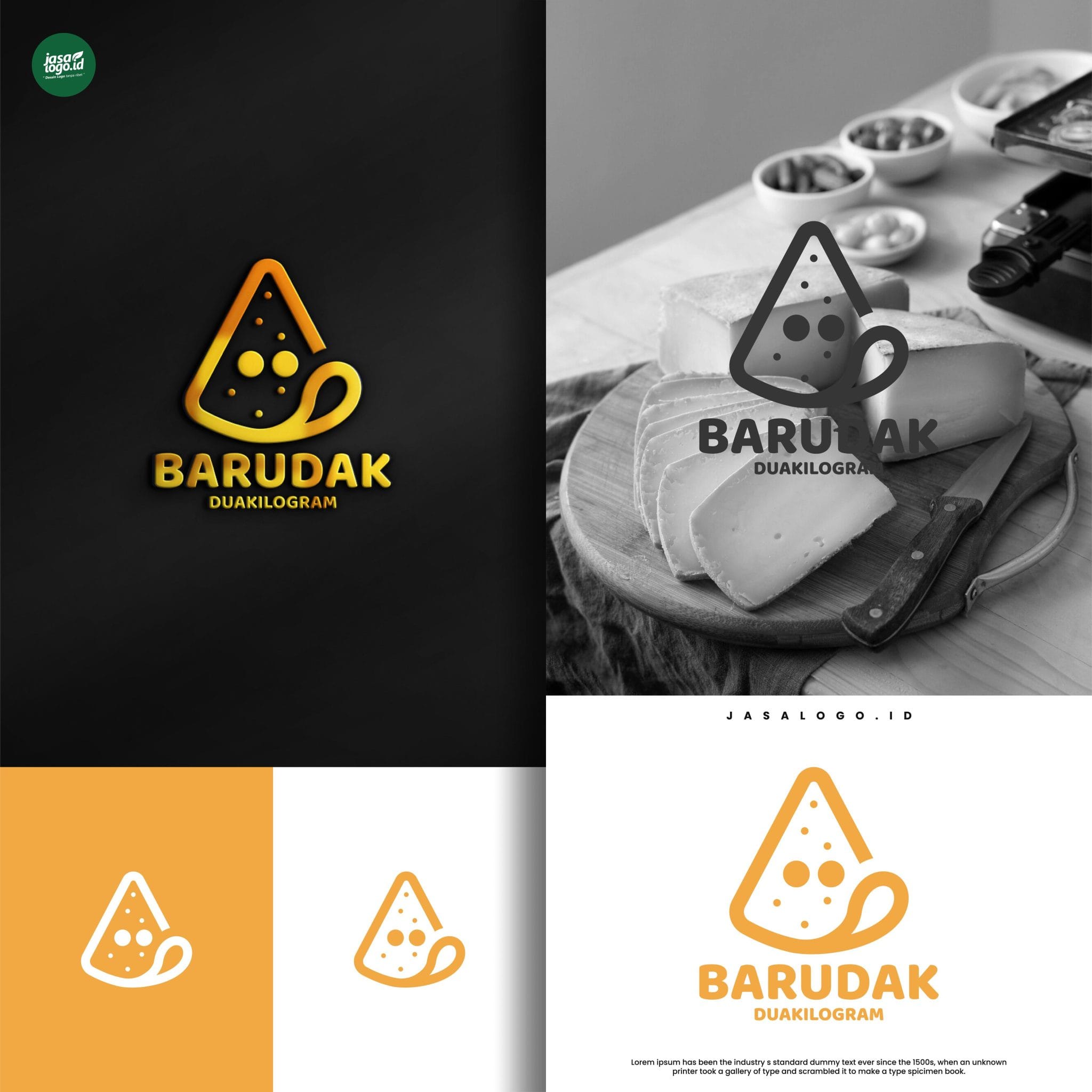 Desain Logo Keju Keren Barudak - Jasalogo.id