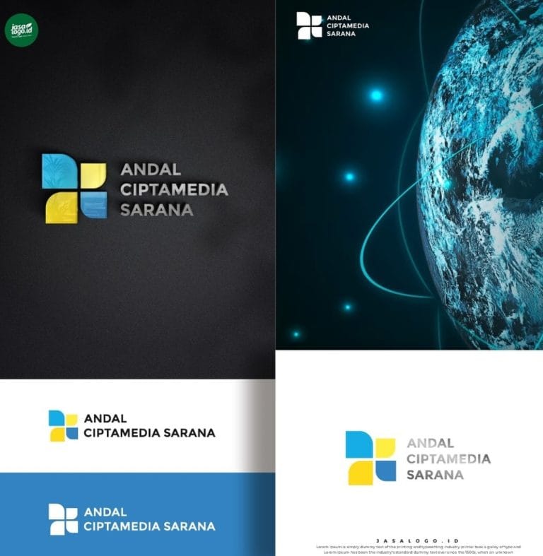 7 Logo Perusahaan Warna Biru yang Profesional - Jasalogo.id