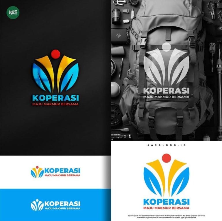 7 Desain Logo Kombinasi Warna Biru yang Harmonis - Jasalogo.id
