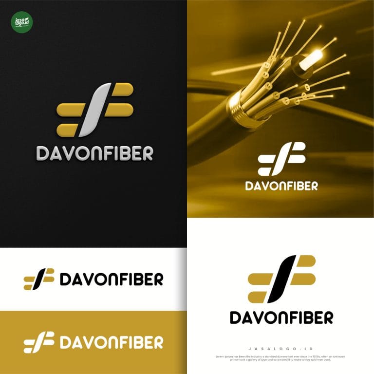 Gambar Logo Perusahaan FIBER Klien DAVONFIBER - Jasalogo.id