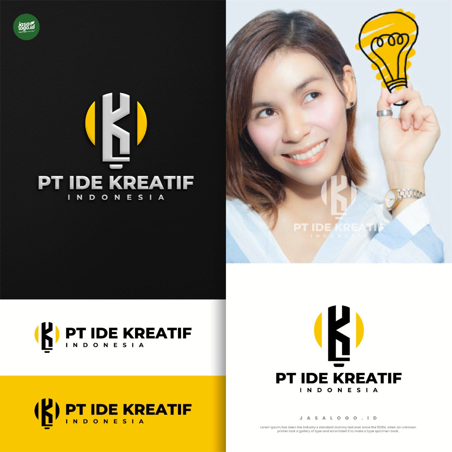 Logo Perusahaan Agency Klien PT IDE KREATIF - Jasalogo.id