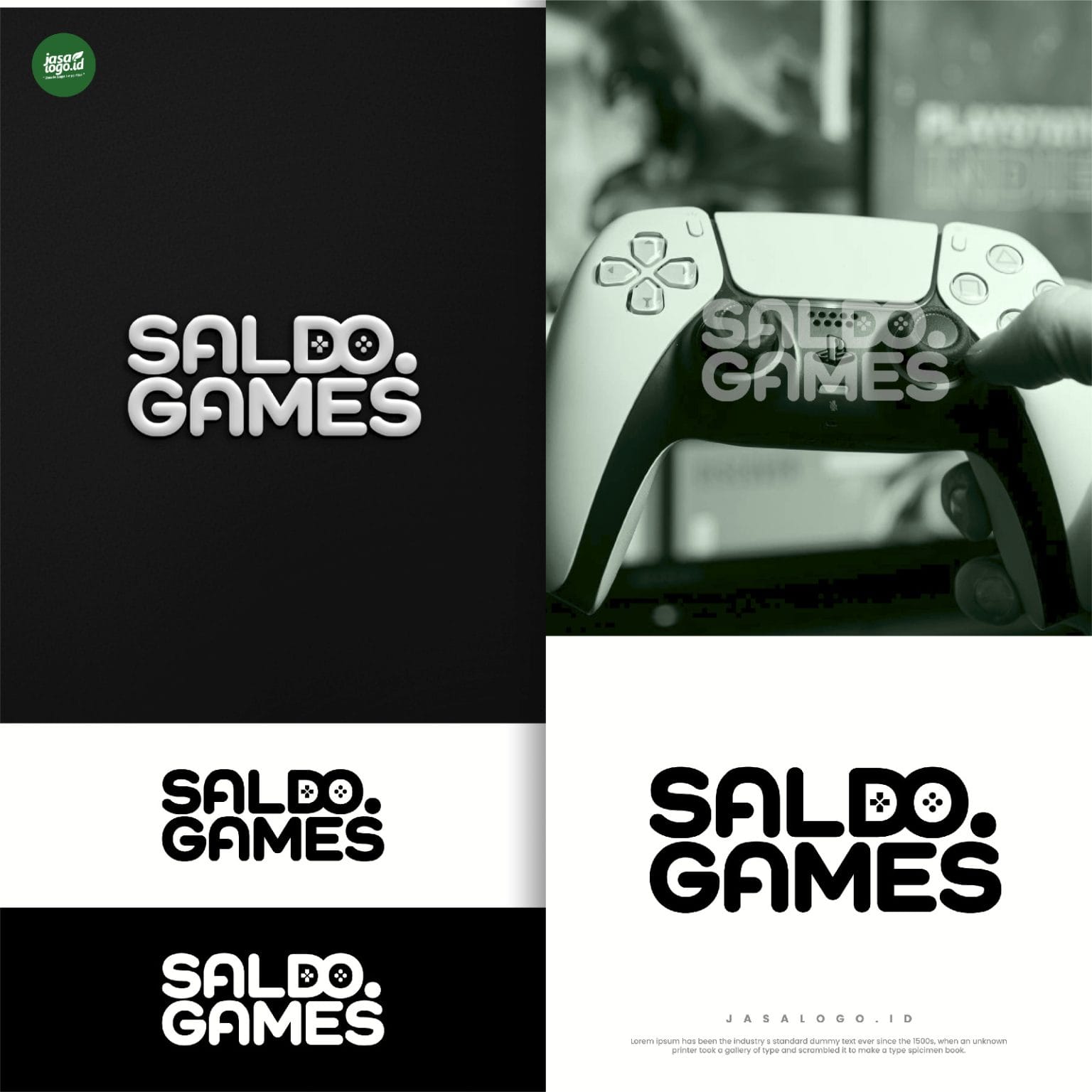 Logo Top Up Gaming Klien Saldo Games - Jasalogo.id