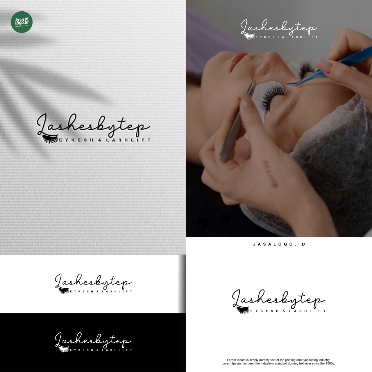 Logo Lashes By Tep - Jasalogo.id