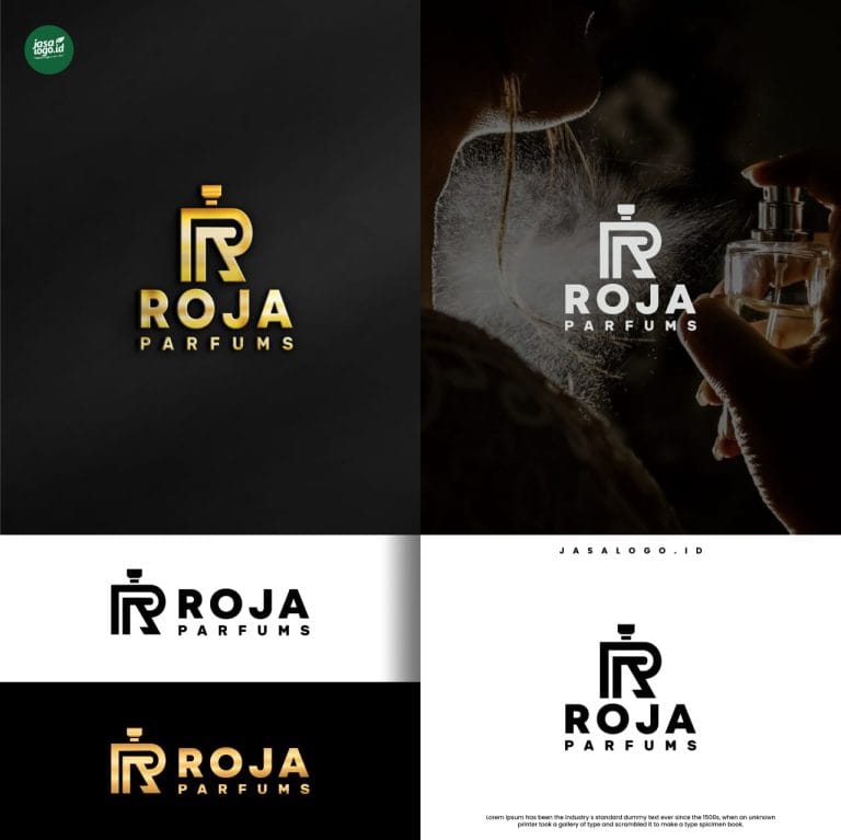 Desain Logo Roja Parfume - Jasalogo.id
