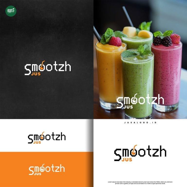 Desain Logo Minuman Smootzh Jus - Jasalogo.id