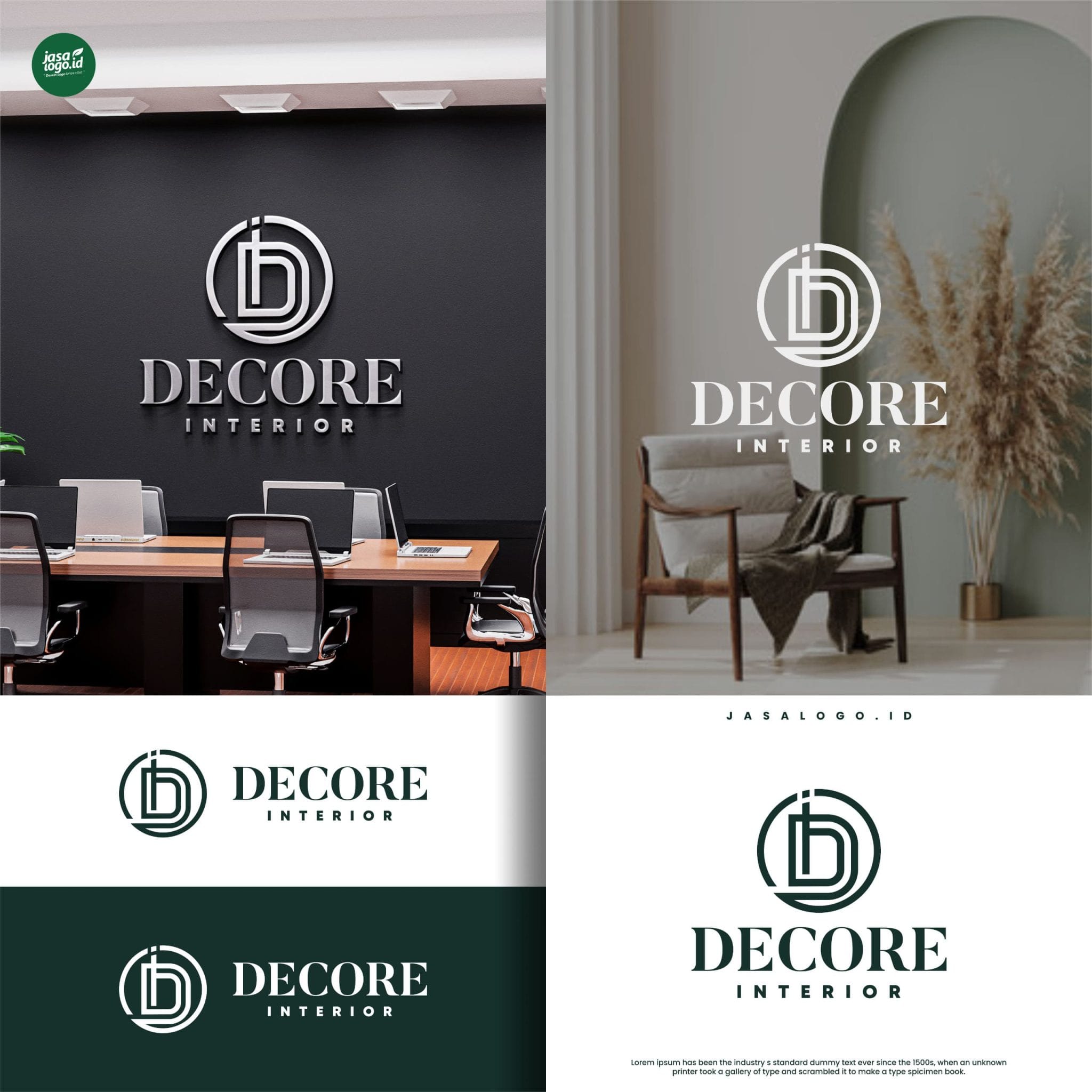 Desain Logo Interior Decore Interior - Jasalogo.id