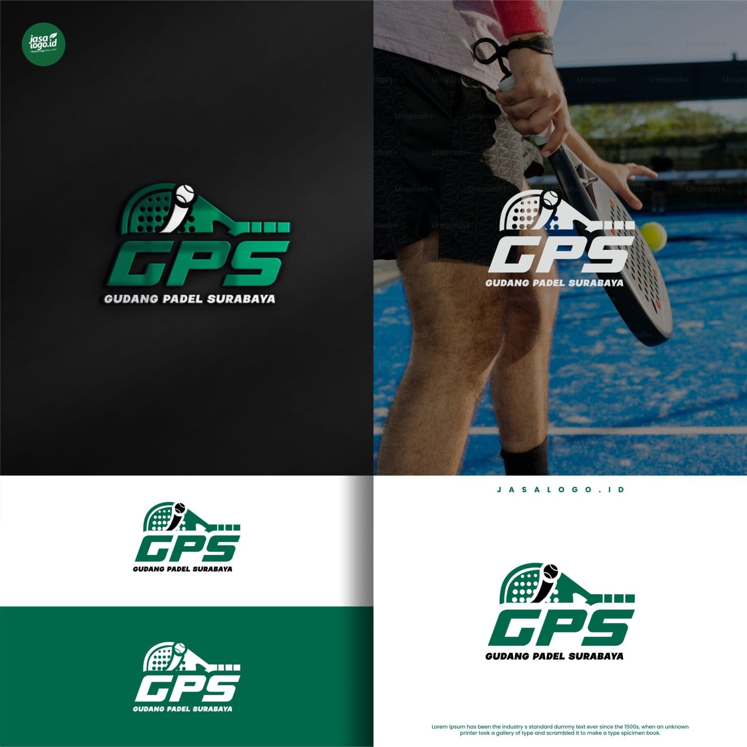 Contoh 11 Desain Logo PADEL - Jasalogo.id