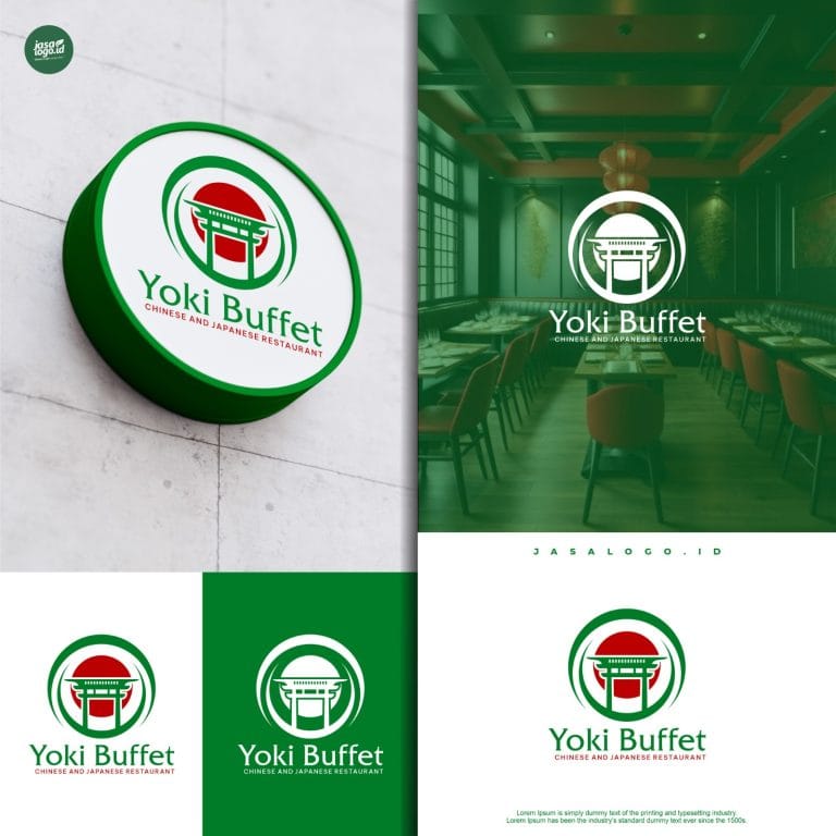 Desain Logo Restoran Yoki Buffet - Jasalogo.id